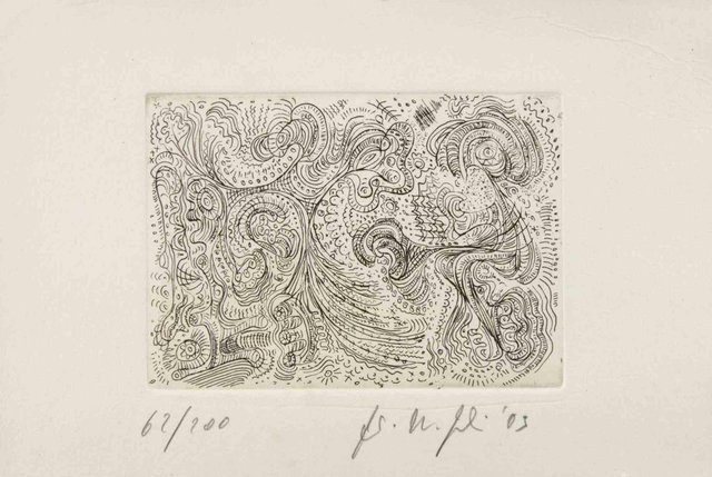 Fausto Maria Franchi, Abstract Composition, Etching, 2003 for sale at ...