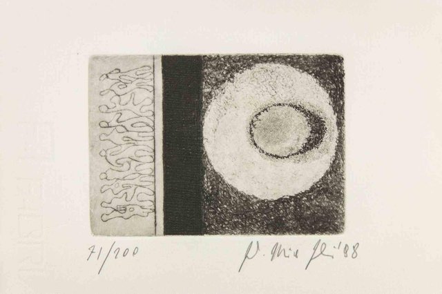 Fausto Maria Franchi, Abstract Composition, Etching, 1988 for sale at ...