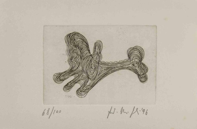 Fausto Maria Franchi, Abstract Composition, Etching, 1996 for sale at ...