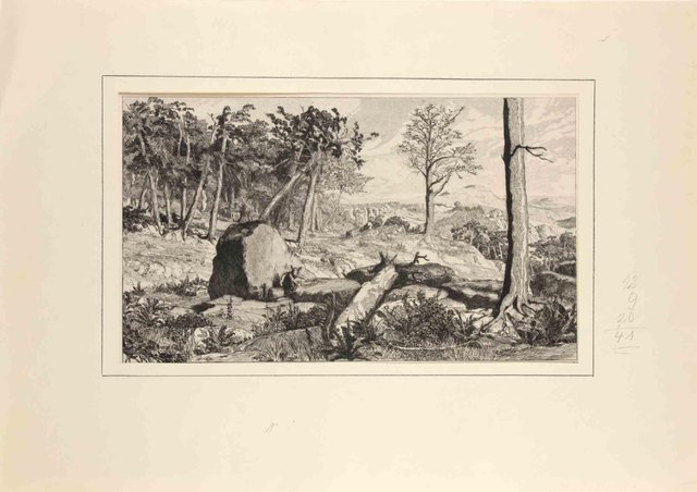 Max Klinger, Opus IV, Simplicius in der Waldeinode, Etching, 1881 for ...