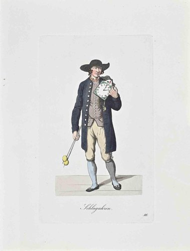 Christoph Suhr, Schlaguren, Etching, 1808 for sale at Pamono