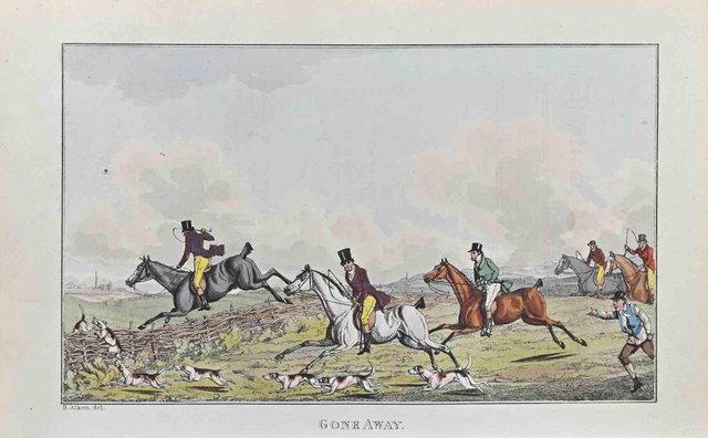 Henry Alken, Gone Away, Etching, 1822 for sale at Pamono