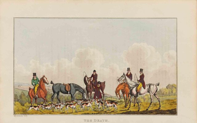 Henry Alken, The Death, Etching, 1822 for sale at Pamono