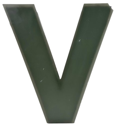 Vintage Grey Illuminated Letter V, 1970s for sale at Pamono