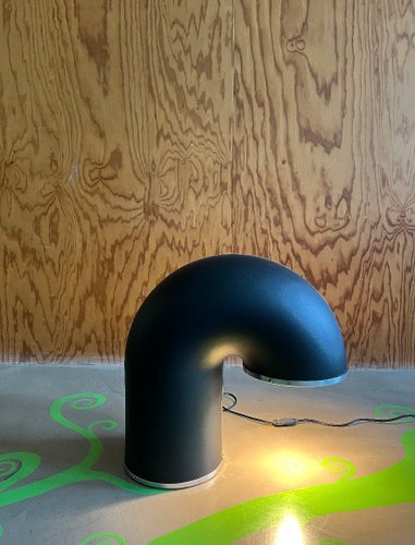 Industrial Table Lamp with Curved Tubular Structure, Italy, 1960s for ...