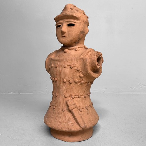 Japanese Terracotta Haniwa Warrior in Tankō Armor, Miyazaki, 1950s for ...