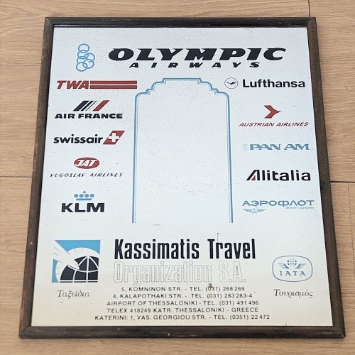 Advertising Mirrors for Various Airlines, 1950s for sale at Pamono