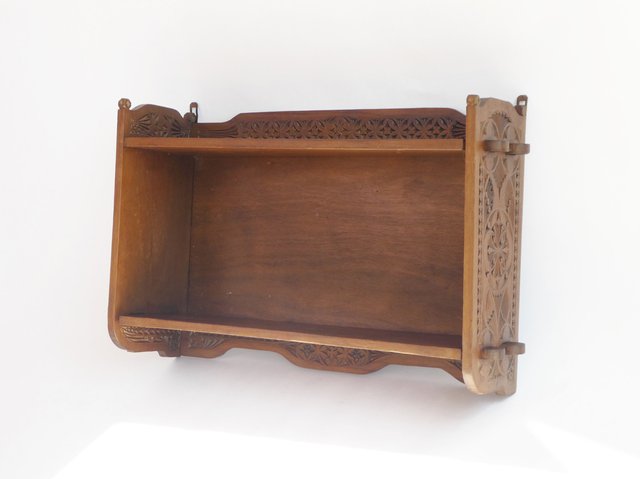 Antique Dutch Carved Shelf Cabinet for sale at Pamono