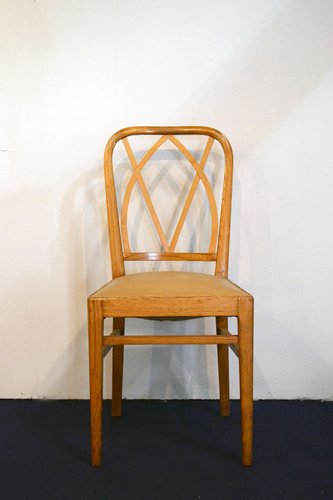 Light Ash Chairs, 1950s, Set of 6 for sale at Pamono
