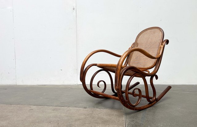 Art Nouveau Jugendstil Bentwood Rocking Chair by Fischel, Austria ...