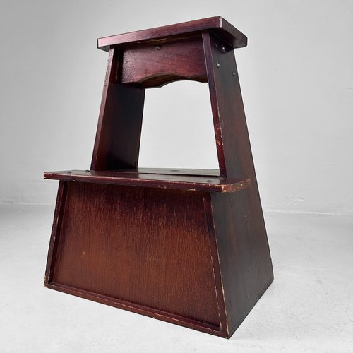 Vintage Japanese Fumidai Wooden Step Stool, 1960s for sale at Pamono