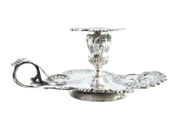 Silver Paddle with Applications and Raised Floral Motifs for sale at Pamono