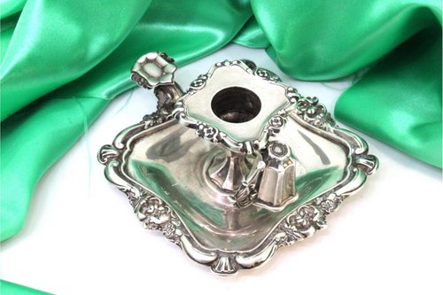 Silver Paddle with Reliefs and Applications, Flame Arrester and Cut-Out ...