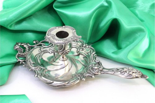 Silver Paddle with Reliefs, Applications and Cutouts & Handle Resting ...