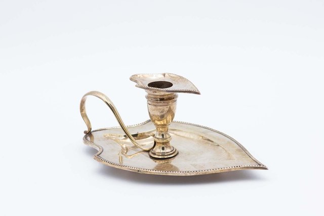 Leaf-Shaped Cut-Out Silver Paddle for sale at Pamono