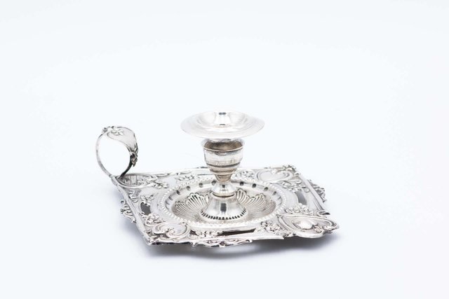 Embossed and Cut Silver Paddle for sale at Pamono