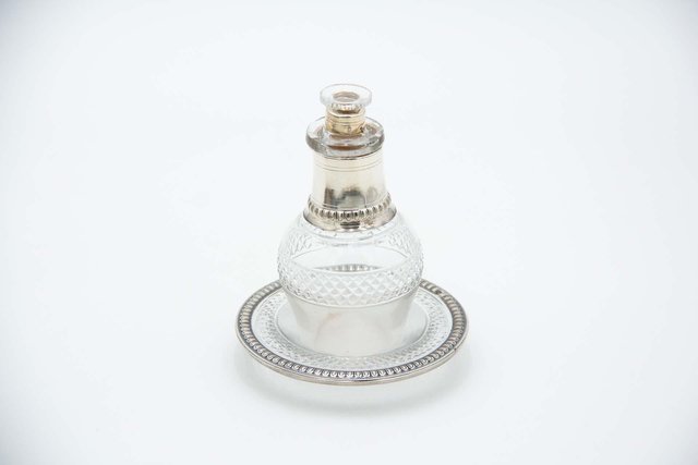 Perfume Bottle with Glass Structure and Base for sale at Pamono