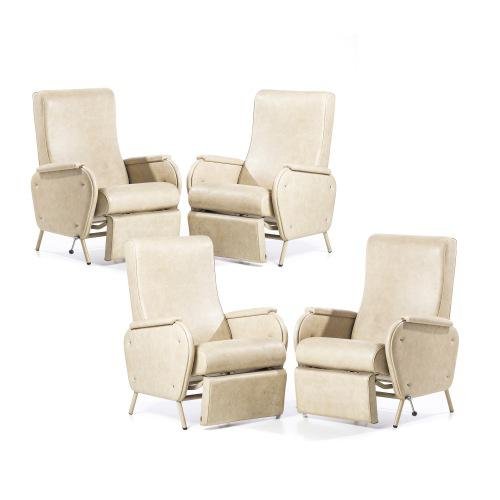 Foot Rest Chairs, Set of 4 for sale at Pamono