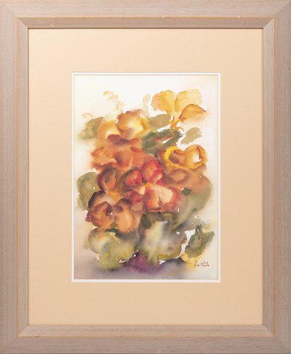 Ana Estrela, Flowers, Watercolor on Paper for sale at Pamono