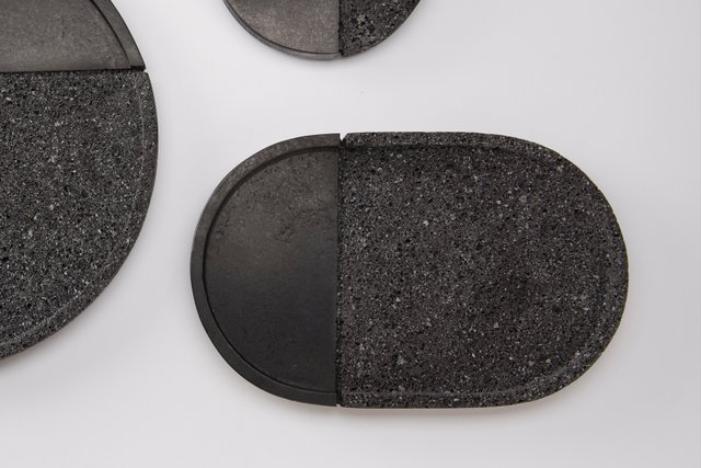 Lava Volcanic Rock Oval Tray by Caterina Moretti and Ana Saldaña for ...
