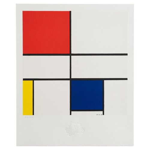 Piet Mondrian: Composition C No. III in Red, Blue, and Yellow ...