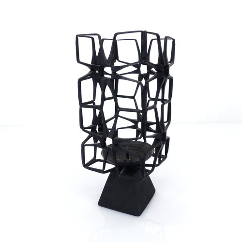 Brutalist Wrought Iron Candlestick by Bruce Weir, 1960 for sale at Pamono