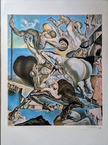 Salvador Dali, Family of Marsupial Centaurs, Hand-Signed Color ...