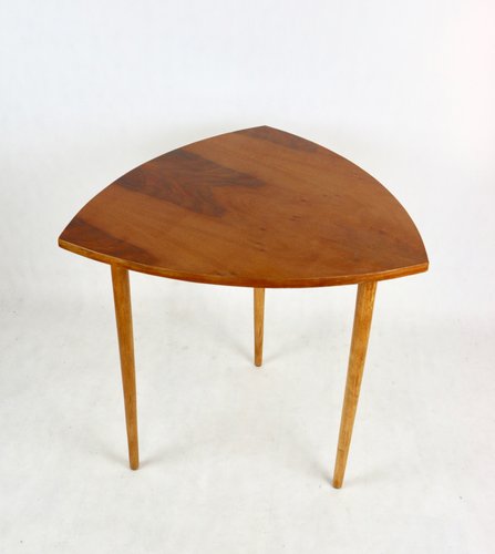 Polish Leaf-Shaped Coffee Table Console, 1975 for sale at Pamono