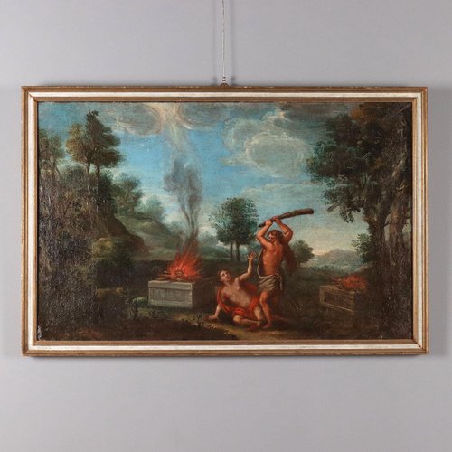 Italian Artist, Cain and Abel, Oil on Canvas for sale at Pamono