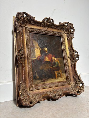 Julius Joseph Gaspar Starck, Figurative Scene, 1800s, Oil on Panel ...