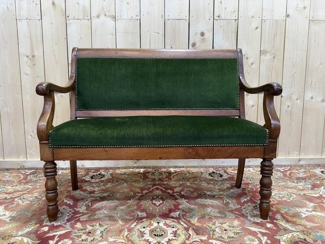 Small Sofa Bench in Walnut for sale at Pamono