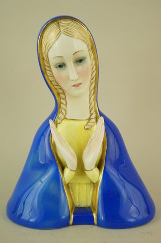20th Century Ceramic Bust of the Madonna from Lenci, Turin, Italy for ...