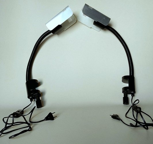 Work Lamps with Flexible Arms and Clamps from Targetti Stanley, Italy ...