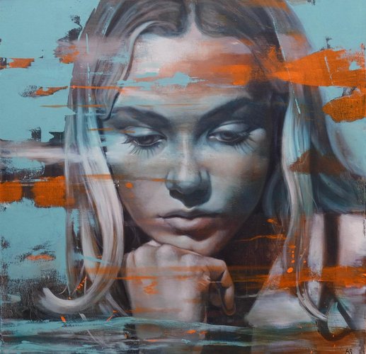 Al Saralis, Momento 3, Emily, Oil Painting, 2024 for sale at Pamono