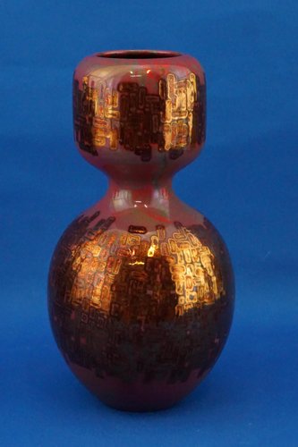 Modern Futuristic Ceramic Double-Bulb Vase by Ivo Sassi, Italy, 1950s ...