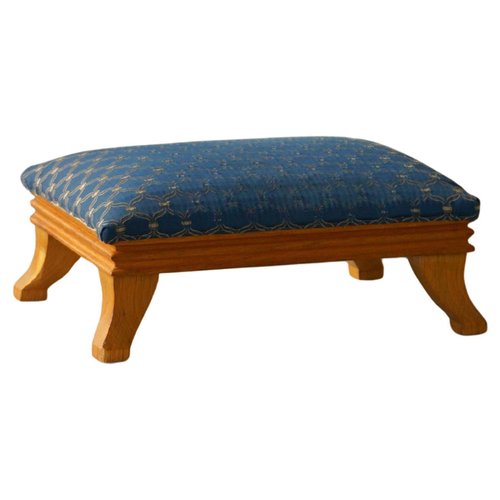Art Deco French Low Ottoman with Vintage Upholstery, 1940s for sale at ...