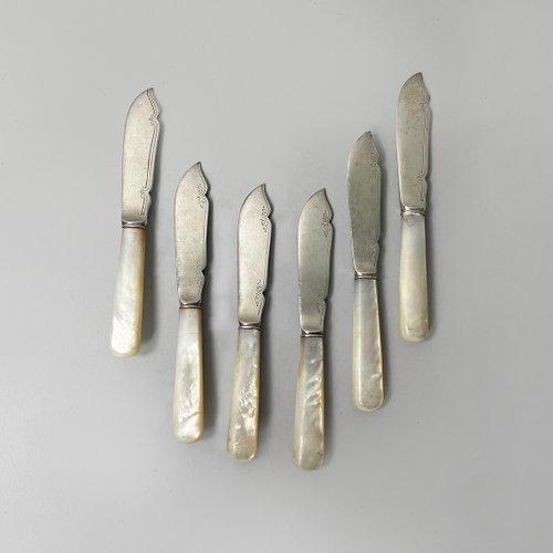 English Silver-Plated and Bakelite Knifes by Mappin and Weeb, 1950s ...