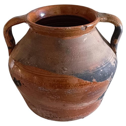 Rustic Terracotta Cooking Olla with Patina for sale at Pamono