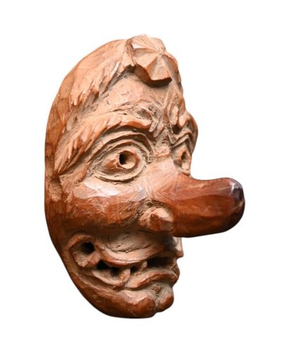 Japanese Netsuke Grotesque Mask for sale at Pamono