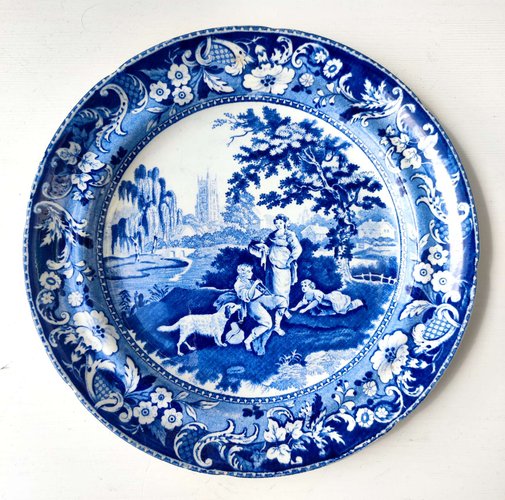 Antique English Plate from Davenport, 1790 for sale at Pamono
