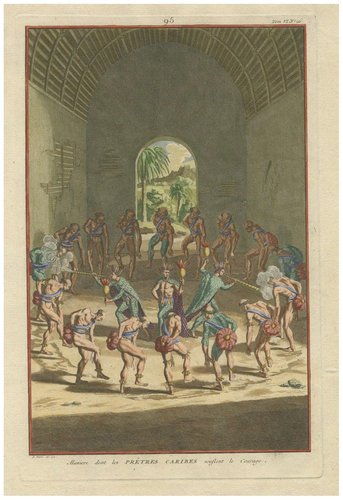 A Ritual Dance of the Caribbean, 1722, Paper for sale at Pamono