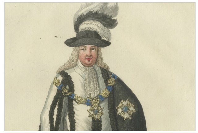 Schwan, Knight of the Seraphim Order, 18th Century, Engraving for sale ...