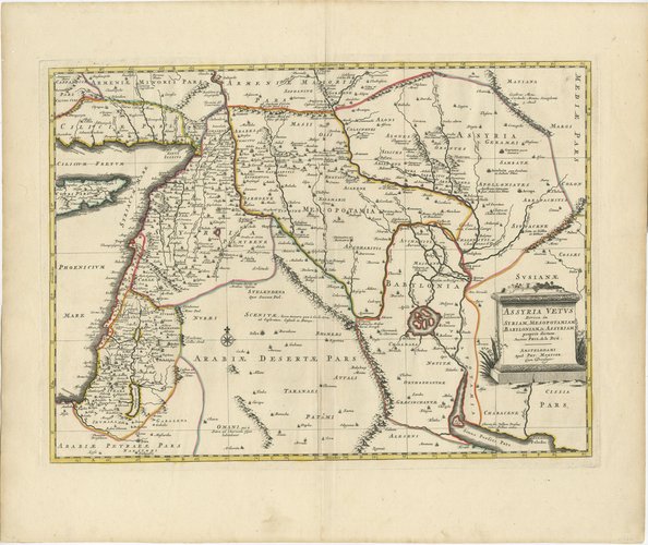 Map of Ancient Assyria for sale at Pamono