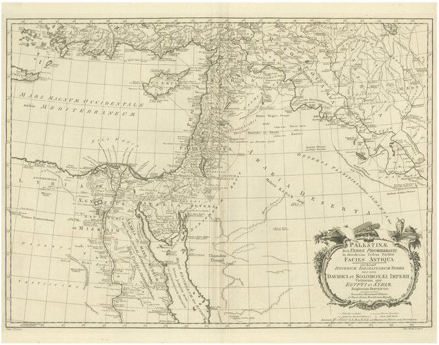John Blair Map of the Ancient Holy Land, 1773 for sale at Pamono