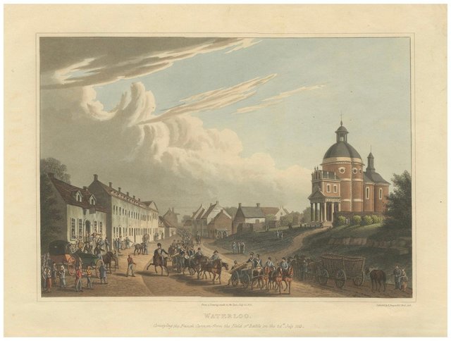 Napoleons Defeat at Waterloo, 1816, Paper for sale at Pamono