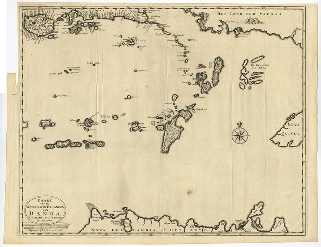 Map of the Southeastern Part of the Banda Islands including Northern ...