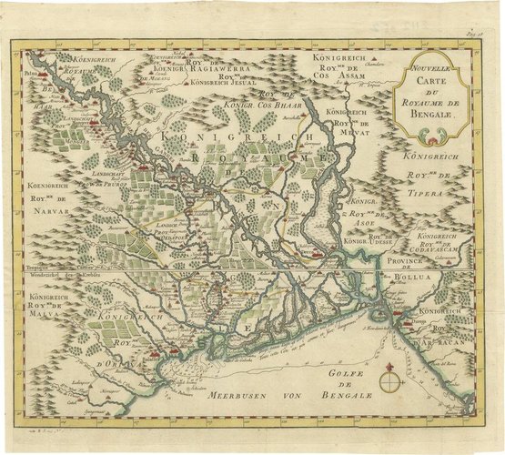 Regional Map of the Gulf of Bengal and the Lower Ganges River, 1750 for ...