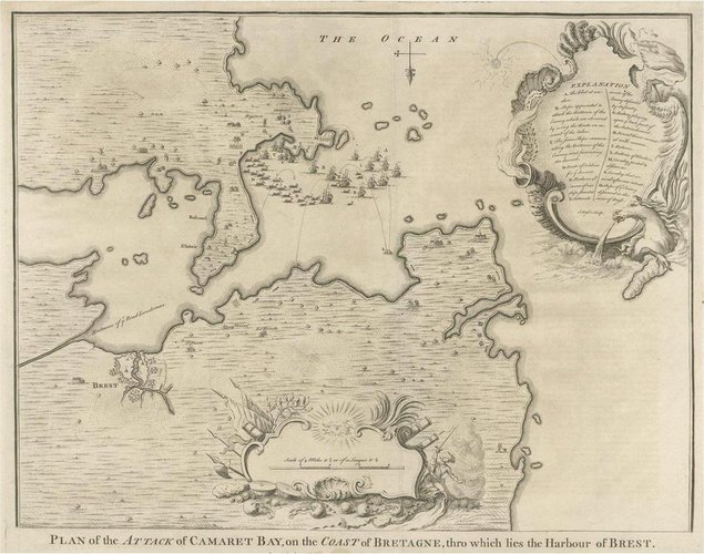 Battle of Camaret in the Nine Years War, 1746 for sale at Pamono