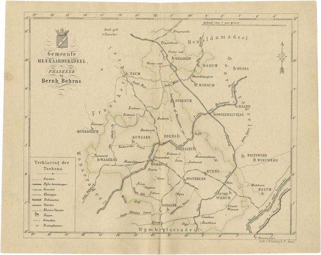 Antique Map of the Hesse Region of Germany by Blaeu, 1665 for sale at ...