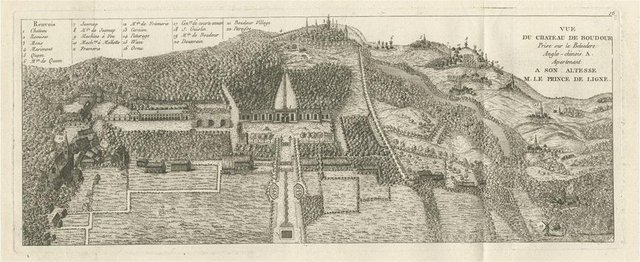 Château De Baudour, 1785, Paper for sale at Pamono